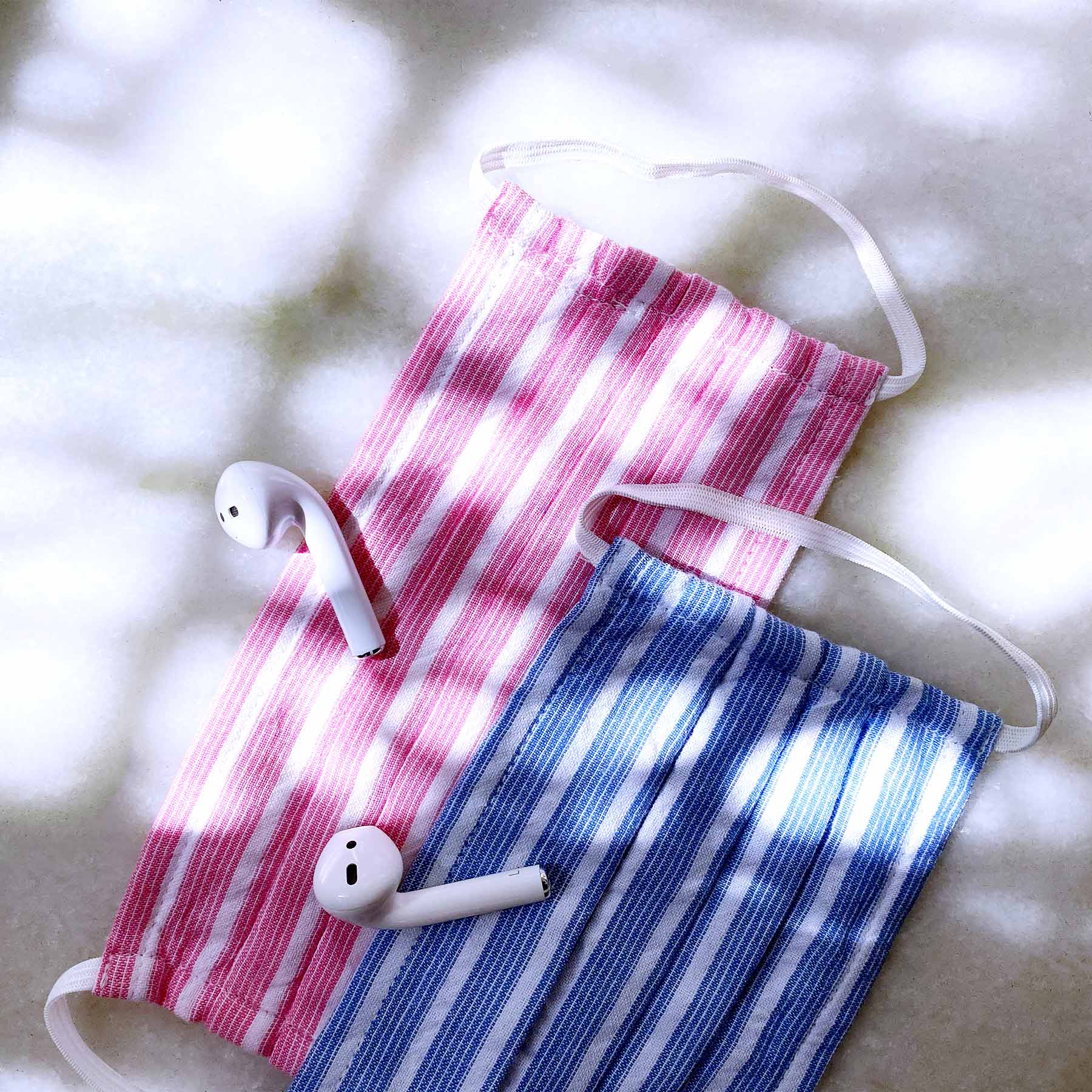 Pastel Striped Face Mask Set